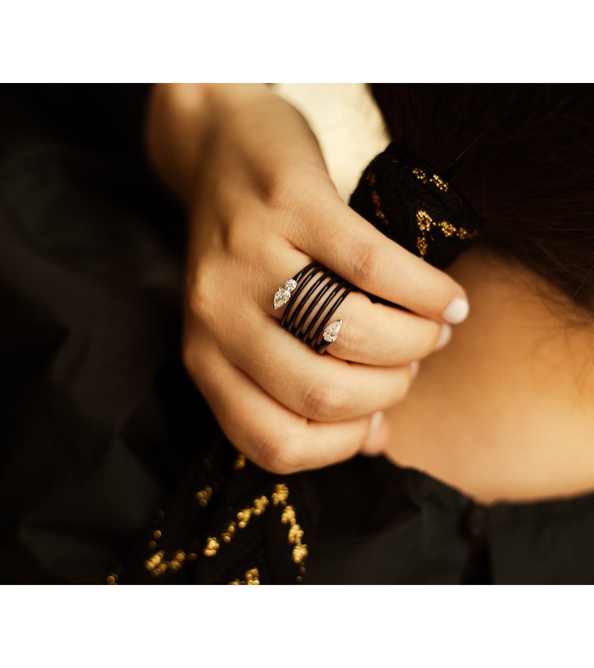 white gold ring with diamonds 04571 by etho maria